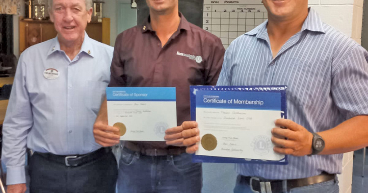 Dimbulah welcomes new lion to club | The Express Newspaper Mareeba ...