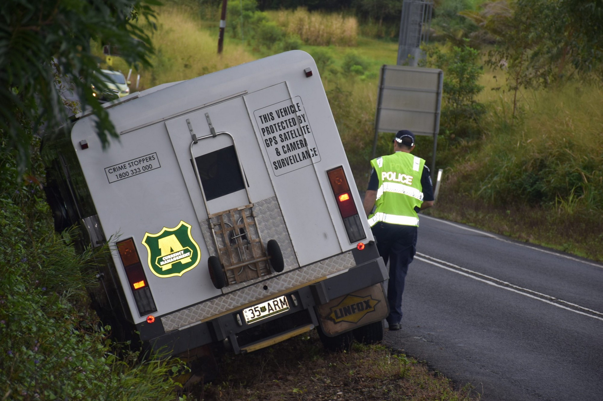 Armaguard truck slides off the range | The Express Newspaper Mareeba ...
