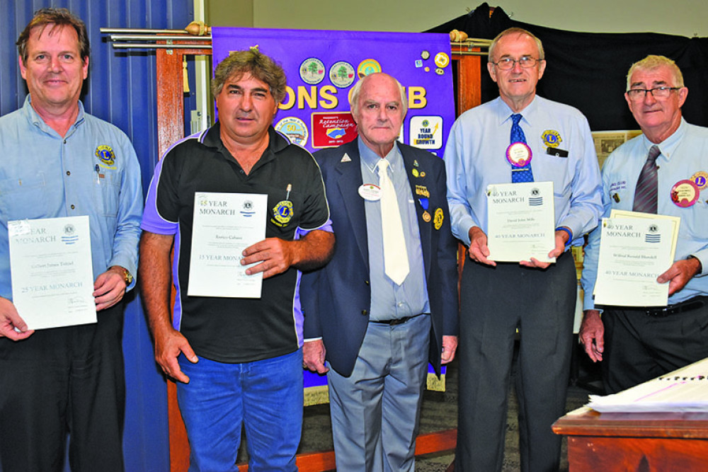 Lions members recognised at celebration | The Express Newspaper Mareeba ...