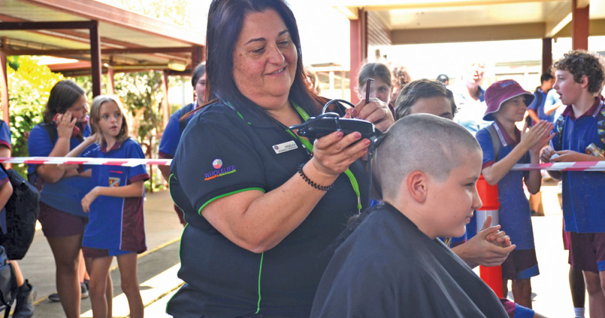 School braves the shave | The Express Newspaper Mareeba, Atherton ...
